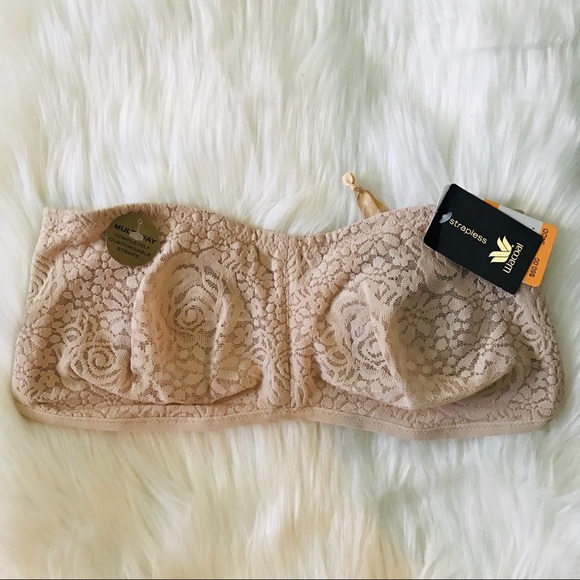 Wacoal | Intimates & Sleepwear | Wacoal Halo Lace Strapless Bra Nude ...